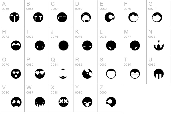 aaronfaces Font - FontZone.net