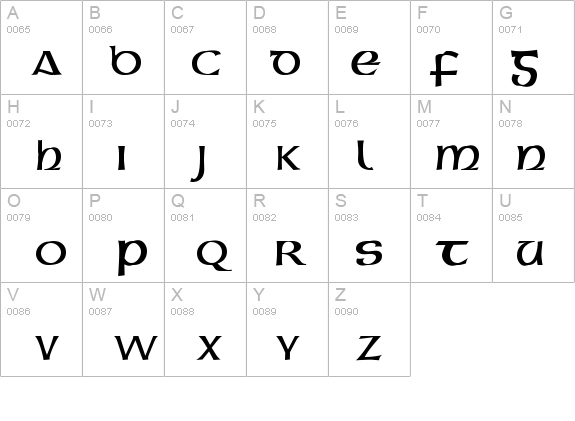 Gaeilge 1 Normal Font - FontZone.net Gaeilge 1 Normal Font - FontZone.net