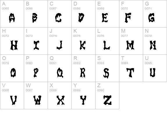 GoreFont Font - FontZone.net