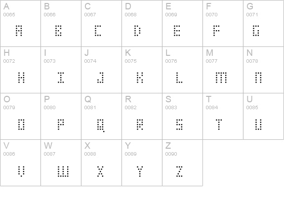 SMdot12 Font - FontZone.net