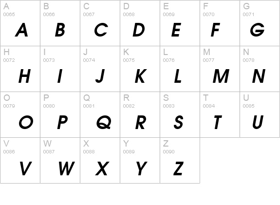 Trendex SSi Semi Bold Italic Font - FontZone.net