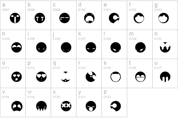 aaronfaces Font - FontZone.net