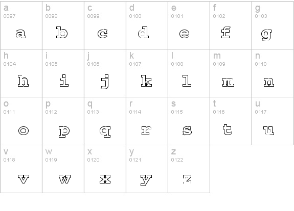 AlphabetOpen Font - FontZone.net