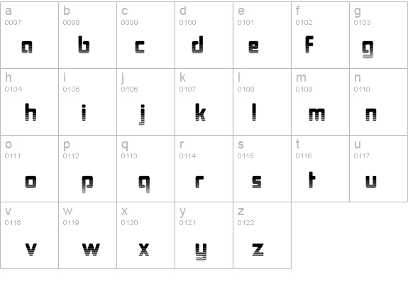 Bonk Undercut Font - FontZone.net