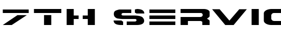 7th Service Expanded Font - FontZone.net
