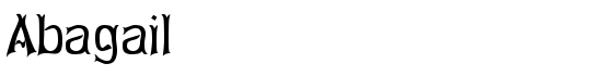 Abagail Font - FontZone.net
