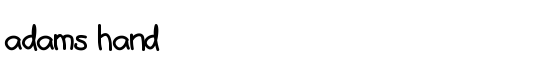 adams hand Font - FontZone.net