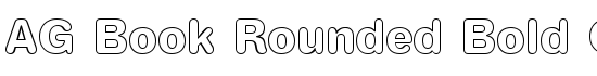 Download AG Book Rounded Bold Outline Font - Thousands of fonts to ...
