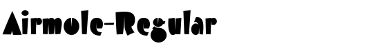 Airmole-Regular Font - FontZone.net