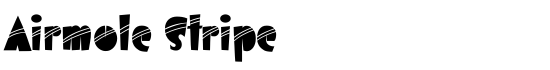 Airmole Stripe Font - FontZone.net