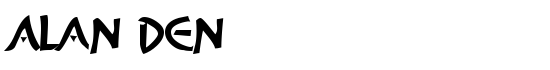 Alan Den Font - FontZone.net