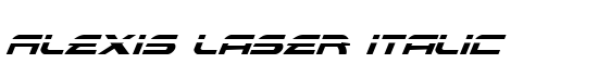 Download Alexis Laser Italic Font - Thousands of fonts to download for free