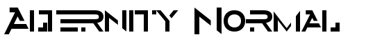 Alternity Normal Font - FontZone.net