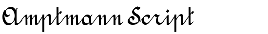 Amptmann Script Font - FontZone.net