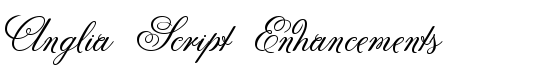 Anglia Script Enhancements Font - FontZone.net