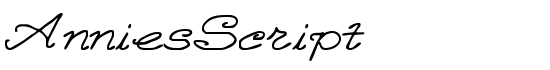 AnniesScript Font - FontZone.net