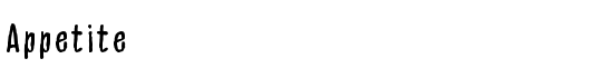 Download Appetite Font - Thousands of fonts to download for free