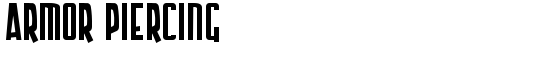 Armor Piercing Font - FontZone.net