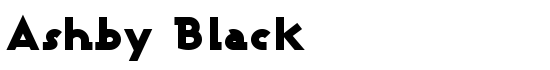 Ashby Black Font - FontZone.net