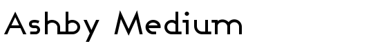 Ashby Medium Font - FontZone.net