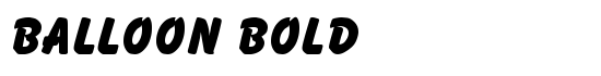 Download Balloon Bold Font - Thousands of fonts to download for free