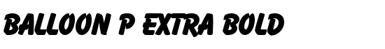 Download Balloon P Extra Bold Font - Thousands of fonts to download for ...