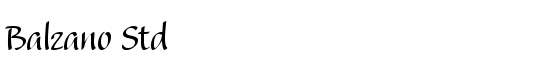 Balzano Std Font - FontZone.net