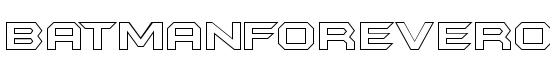 BatmanForeverOutline Font - FontZone.net