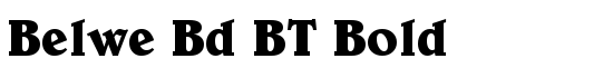 Download Belwe Bd BT Bold Font - Thousands of fonts to download for free