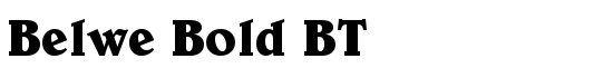 Download Belwe Bold BT Font - Thousands of fonts to download for free