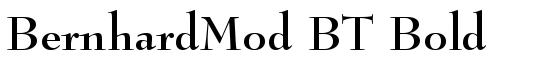 Download BernhardMod BT Bold Font - Thousands of fonts to download for free