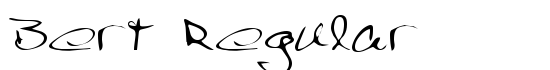 Bert Regular Font - FontZone.net