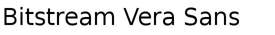 Download Bitstream Vera Sans Font - Thousands of fonts to download for free