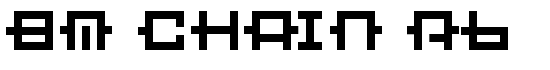 BM chain A6 Font - FontZone.net