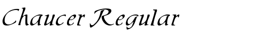 Download Chaucer Regular Font - Thousands of fonts to download for free
