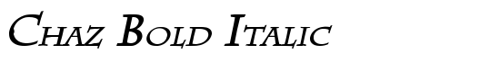 Download Chaz Bold Italic Font - Thousands of fonts to download for free