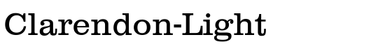 Download Clarendon-Light Font - Thousands of fonts to download for free