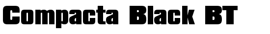 Download Compacta Black BT Font - Thousands of fonts to download for free