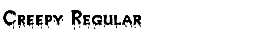 Download Creepy Regular Font - Thousands of fonts to download for free