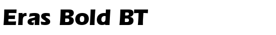 Download Eras Bold BT Font - Thousands of fonts to download for free