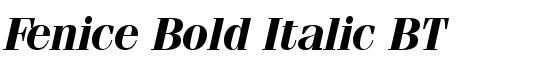 Download Fenice Bold Italic BT Font - Thousands of fonts to download ...