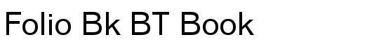 Download Folio Bk BT Book Font - Thousands of fonts to download for free