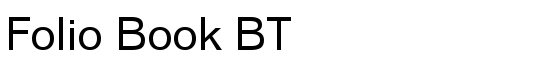Download Folio Book BT Font - Thousands of fonts to download for free
