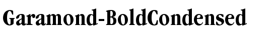 Download Garamond-BoldCondensed Font - Thousands of fonts to download ...