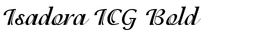 Download Isadora ICG Bold Font - Thousands of fonts to download for free