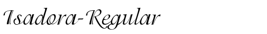 Download Isadora-Regular Font - Thousands of fonts to download for free