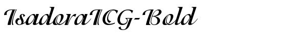 Download IsadoraICG-Bold Font - Thousands of fonts to download for free
