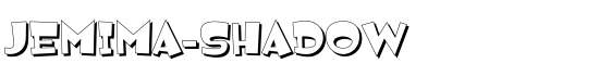Download Jemima-Shadow Font - Thousands of fonts to download for free