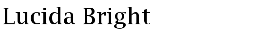 Download Lucida Bright Font - Thousands of fonts to download for free