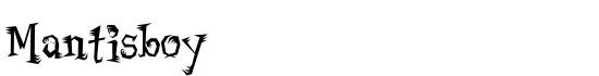 Mantisboy Font - FontZone.net